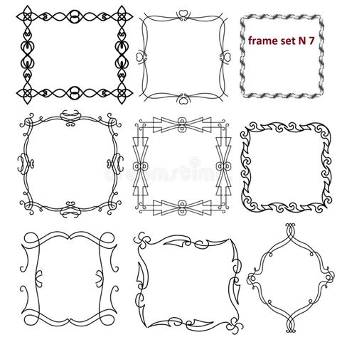 Beautiful Carved Frames To Frame Messages Text And Images The Frames Have Square Shapes Pattern