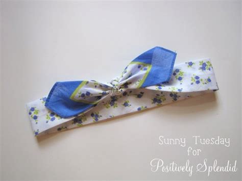 5 Minute Bandana Headband Positively Splendid Crafts Sewing Recipes And Home Decor