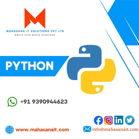 Learn About Python A High Level Programming Language Mahasana It Solutions Pvt Ltd Posted On