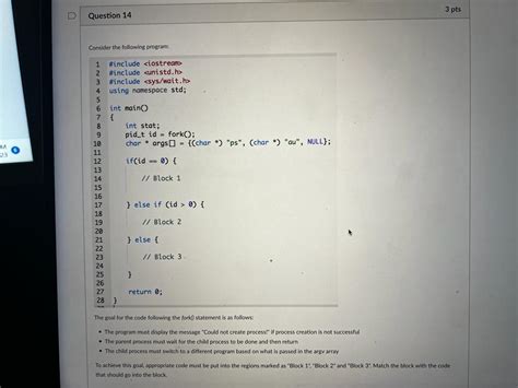 Solved Consider The Following Program The Goal For The Code