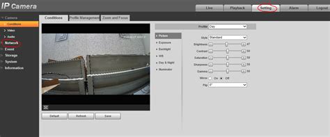 diamond ipc set ip camera to static web gui