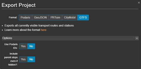 importing and exporting gtfs feeds