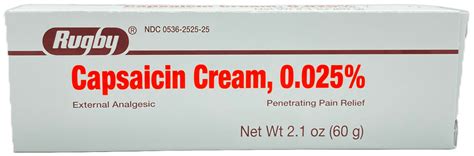 Capsaicin Cream 0025 21 Oz