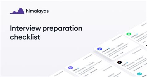Interview Preparation Checklist Himalayas