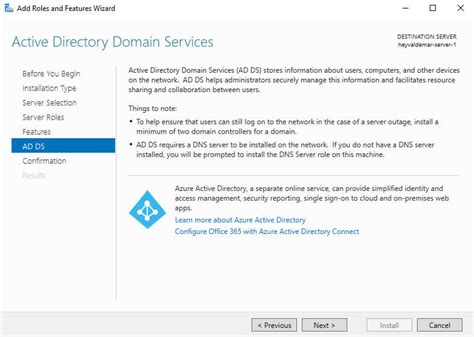 Install Active Directory Domain Services On Windows Server 2019 Devops Compass Guided It