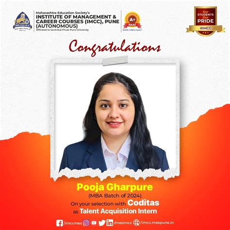 Dr Venugopal Narsingoju On Linkedin Congratulations Pooja Gharpure On Your Selection With