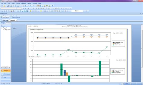 Solved Want Crystal Report Chart Display One Time On Firs Sap Community