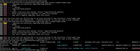Error On Installing A Theme With Npm Cloudron Forum
