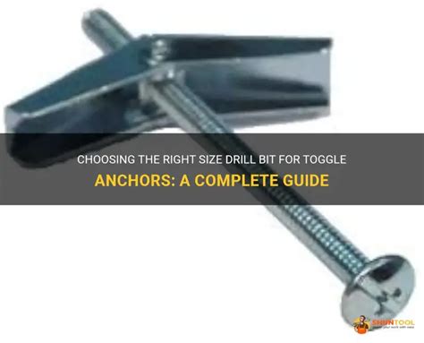 Choosing The Right Size Drill Bit For Toggle Anchors A Complete Guide ShunTool