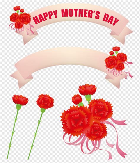 어머니의 날 태그 카네이션 라벨 해피 어머니의 날 엄마 엄마 어머니 핑크 카네이션 종이 Png Pngwing