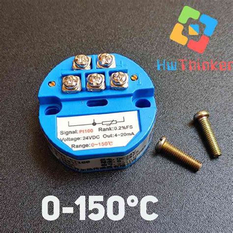Jual Temperature Transmitter 4 20ma Input Rtd Pt100 3 Wire Dc 24v 0