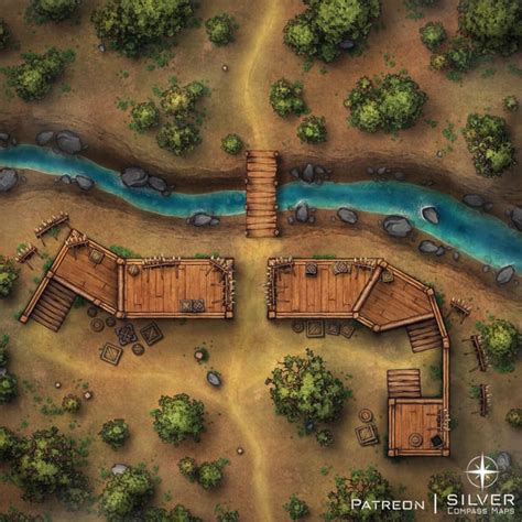River Checkpoint Battlemap R Dndmaps
