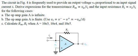 Solved The Circuit In Fig 4 Is Frequently Used To Provide