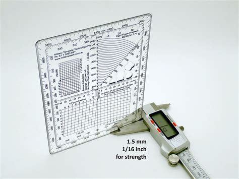 Military Template Technology Gps Plotting Protractor Combat Kit Australia