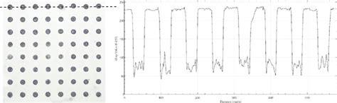 A Microarray Image And B Intensity Profile In The First Row