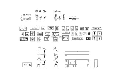 Home Decor Items Free Cad Drawings