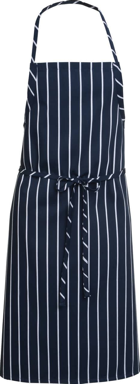 Chef Works A100 NCS Navy Chalkstripe Adjustable Chefs Apron