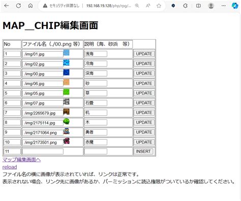 phpでrpgゲームを作る2 タンス