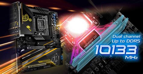 Asrock рекламирует разгон оперативной памяти Ddr5 до 10 133 МТ с на новой плате Taichi Z890 Ocf