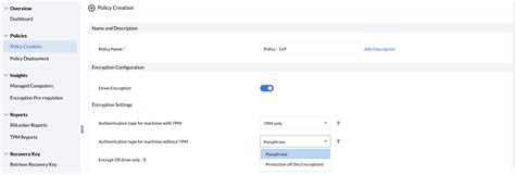 Bitlocker Policy Creation Manageengine Endpoint Central