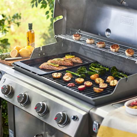 7599 Griddle For Weber Genesis Ii 300 600 Series Cast Iron Griddle For
