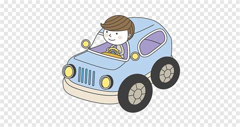 무료 다운로드 만화 아이 소년을 운전하는 만화 만화 캐릭터 파랑 Png Pngegg