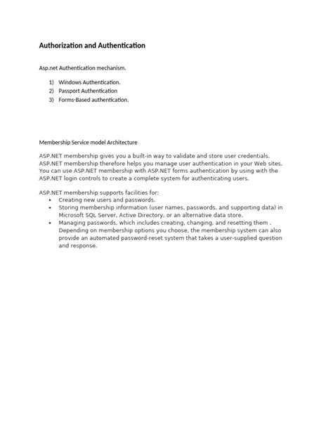 Authorization And Authentication Pdf Microsoft Sql Server Databases
