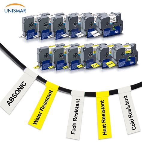 Flexible Id Tape Mm Compatible For Brother Label Tape Tze Tze Tze Laminated Tape