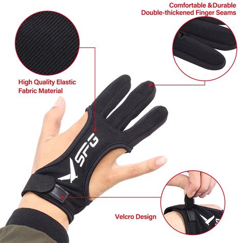 Sopoger Archery Glove 3 Finger Gloves Youth Adult Finger