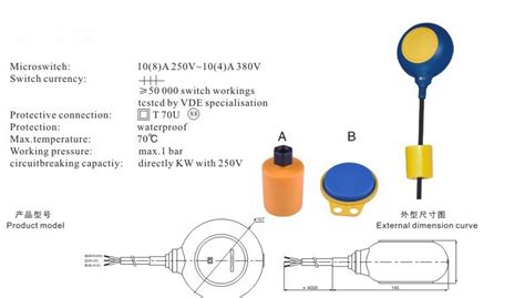 CX M15 3 Float Switch Water Level Controller