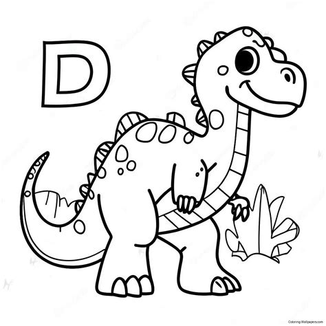 Dinosaur Alphabet Coloring Page 57223 45266