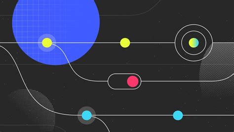 an abstract background with circles and lines