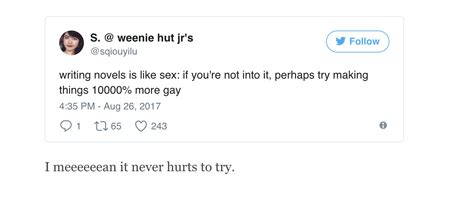 Writing Is Like Sex Because