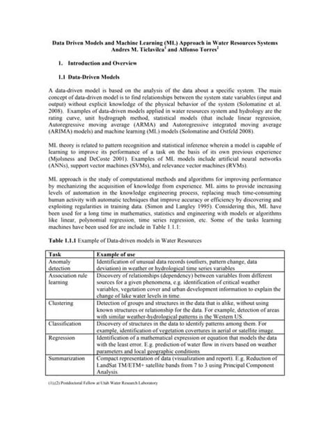 data driven models and machine learning pdf