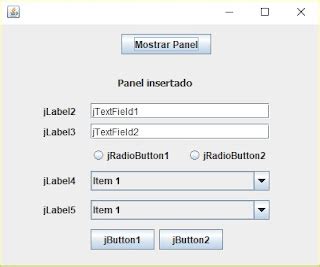 Cómo insertar un JPanel dentro de otro en Java