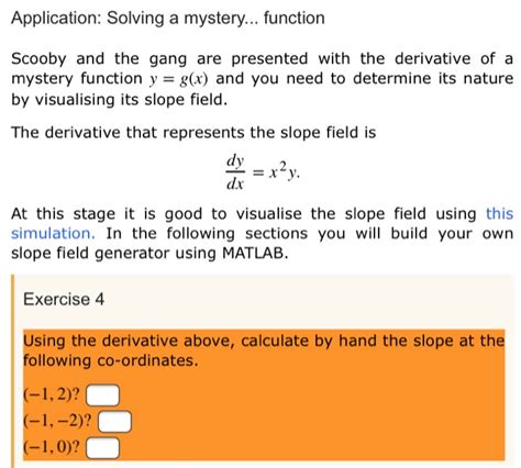 Solved Application Solving A Mystery Function Scooby And