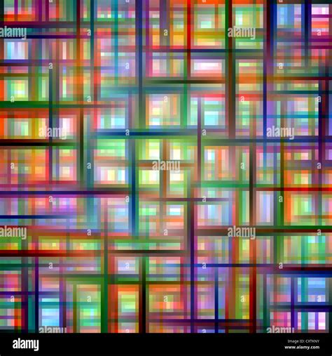 Multicoloured Grid Matrix Abstract Pattern Stock Photo Alamy