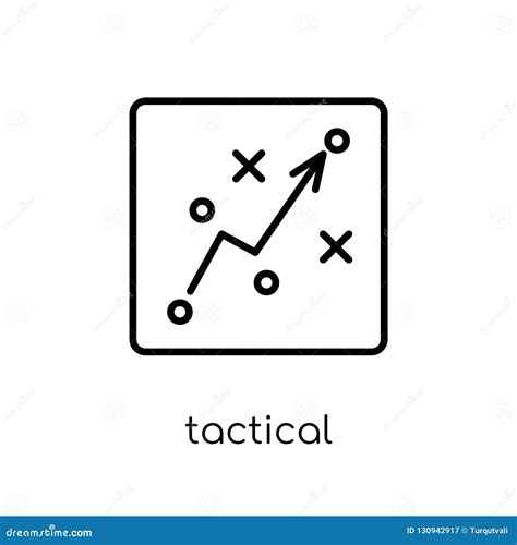 Tactical Icon Trendy Modern Flat Linear Vector Tactical Icon On Stock Vector Illustration Of