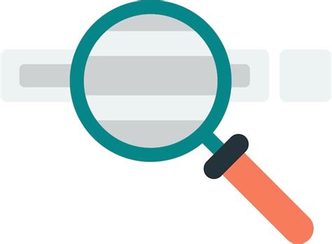 Premium Vector Search Bar And Magnifying Glass Illustration In Minimal Style