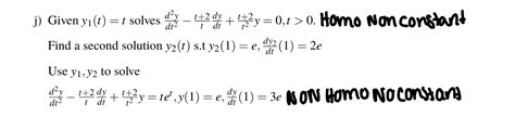 solved j ﻿given y1 t t ﻿solves
