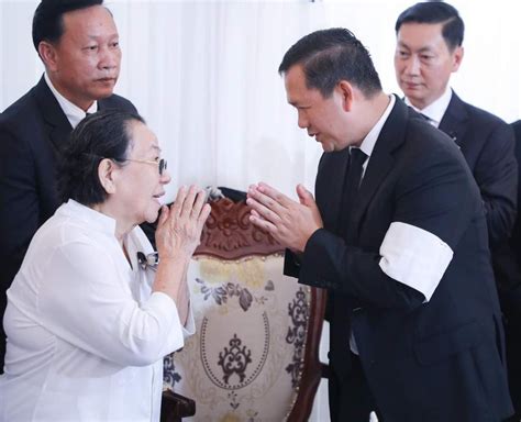 បណ្ឌិត ហ៊ុន ម៉ាណែត អញ្ជើញចូលរួមគោរពវិញ្ញាណក្ខន្ធសព ឧកញ៉ា មហាសប្បុរសធម្មសិរីញ្ញាណ