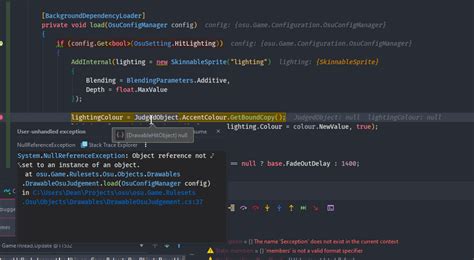 Non Descriptive Exceptions When Exception Fired In BackgroundDependencyLoader Method Issue