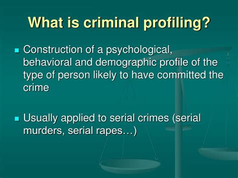 Ppt Criminal Profiling And Serial Killers Powerpoint Presentation Id