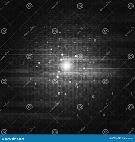 Binary Code Dark Background Stock Illustration Illustration Of Data