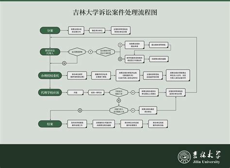 吉林大学诉讼案件处理流程图 吉林大学政策与法规办公室