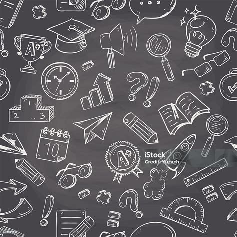 Стокова ілюстрація Повернутися До Школи Безшовний Візерунок — Завантажте зображення зараз