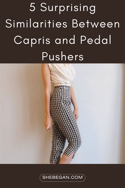 The Similarities Between Capri Pants And Pedal Pushers In 2025 Pedal