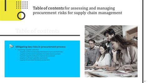 Assessing And Managing Procurement Risks For Supply Chain Management Powerpoint Presentation