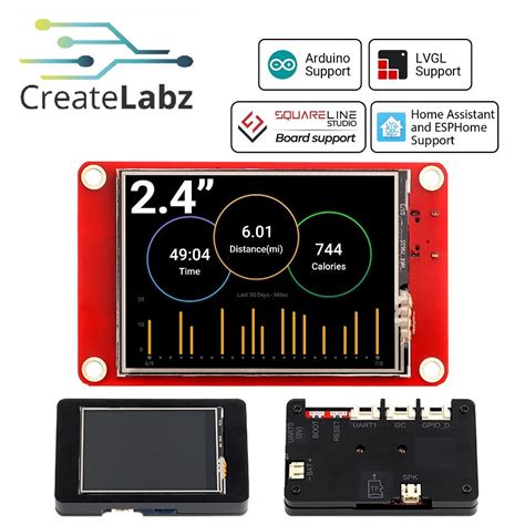 crowpanel 2 4 esp32 hmi 320x240 spi tft lcd touch screen compatible w