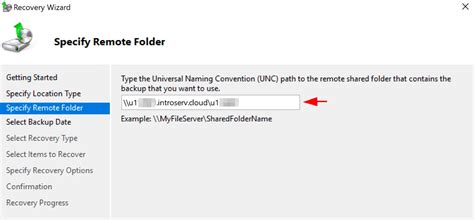 Restoring The System Using Windows Server Backup INTROSERV